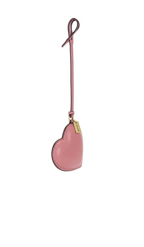 COACH Heart Puffy Bag Charm In Mauve - Peony