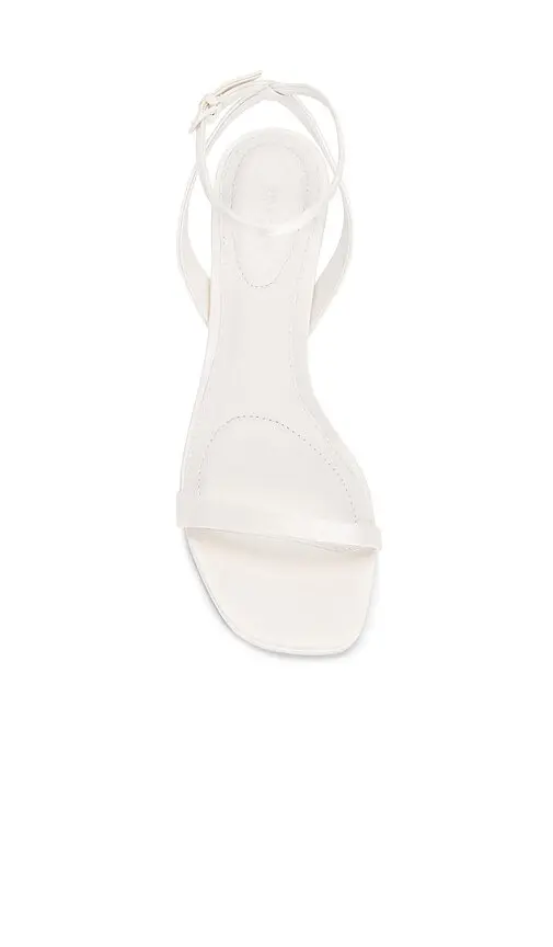 Simkhai Bridget Satin Oyster Shell Wedge Sandal