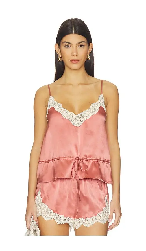 Tularosa Lio Silk Cami Top - Dusty Rose