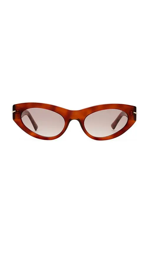 LUV LOU The Sofia Sunglasses - Honey Tort & Brown Gradient