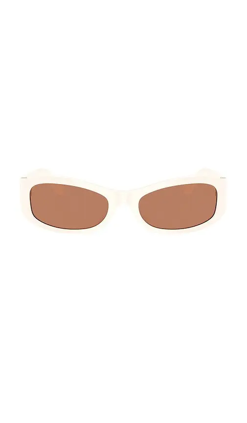 Tory Burch Rectangular Sunglasses - Bone