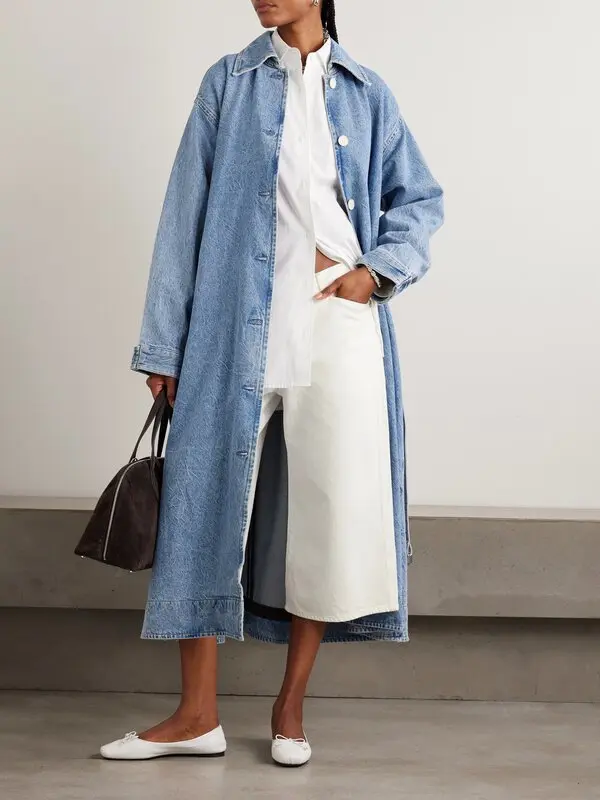AGOLDE Maria Mcmanus Skater Wide-leg Denim Shorts