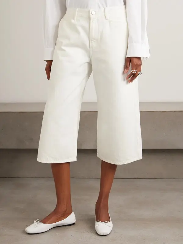 AGOLDE Maria Mcmanus Skater Wide-leg Denim Shorts