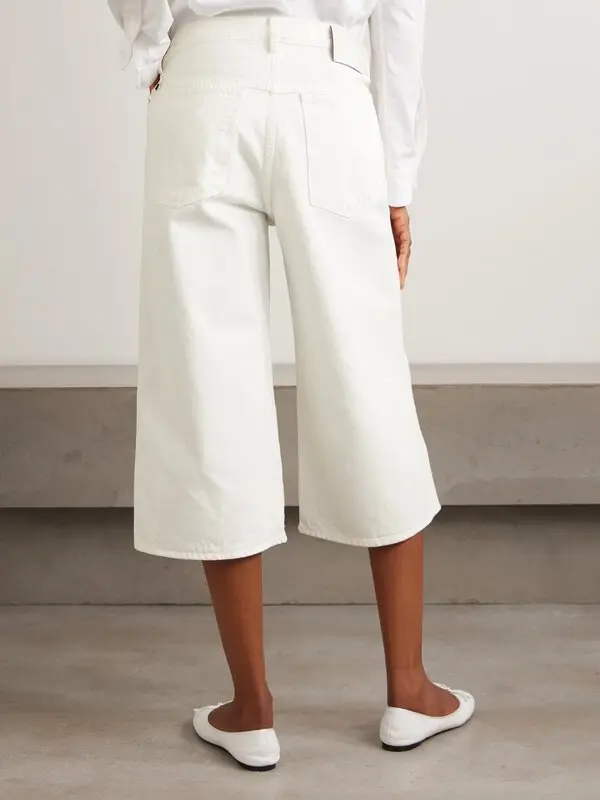 AGOLDE Maria Mcmanus Skater Wide-leg Denim Shorts