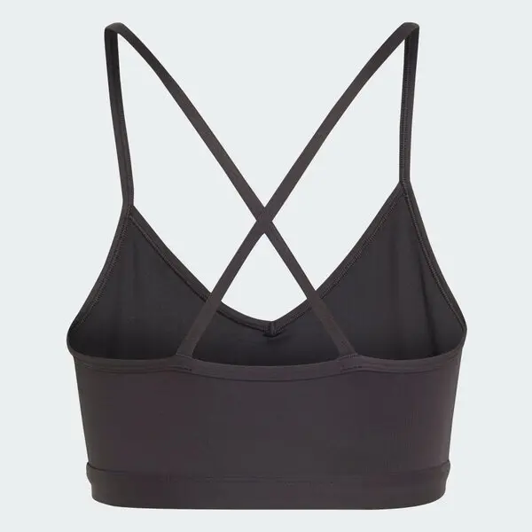 Adidas Aeroreact Training Light-support Bra - Black