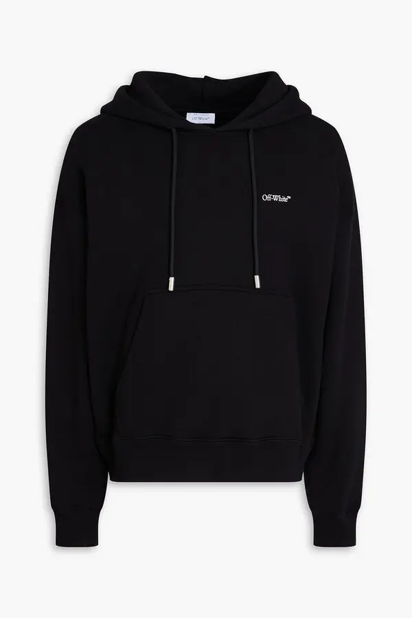 Off-White Printed French Cotton-terry Hoodie