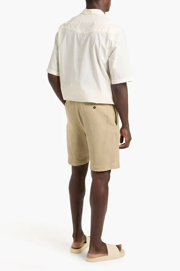 Officine Générale Luis Embroidered Cotton Shirt