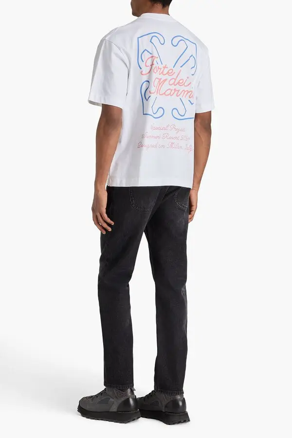 Off-White Printed Cottonjersey Tshirt