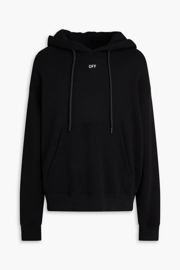 Off-White Logo-print Cotton-terry Hoodie