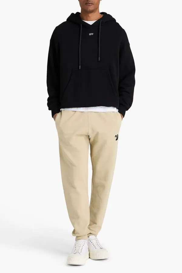 Off-White Logo-print Cotton-terry Hoodie