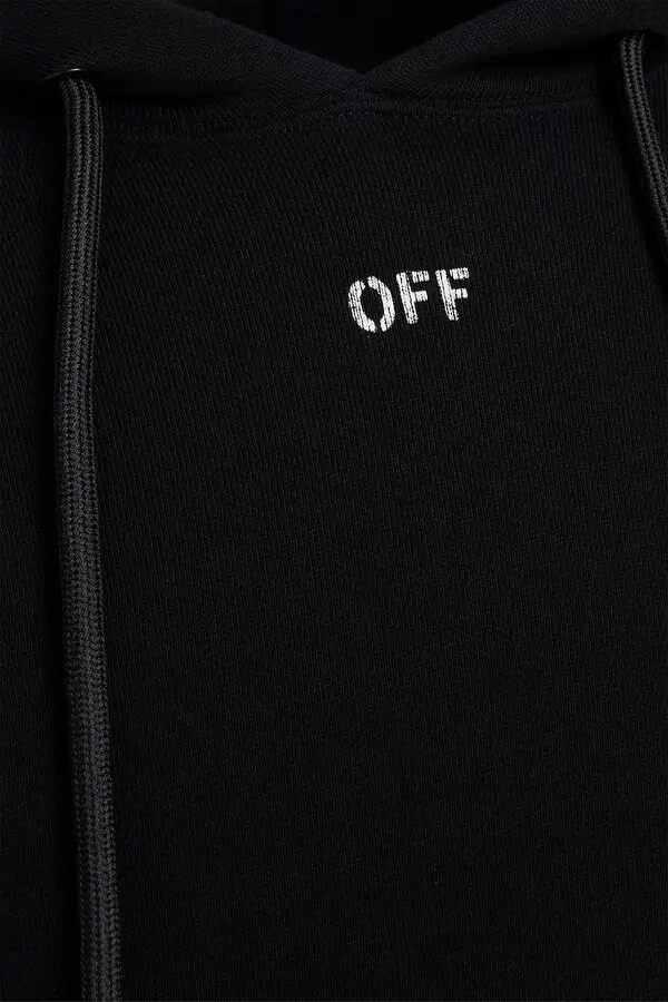 Off-White Logo-print Cotton-terry Hoodie