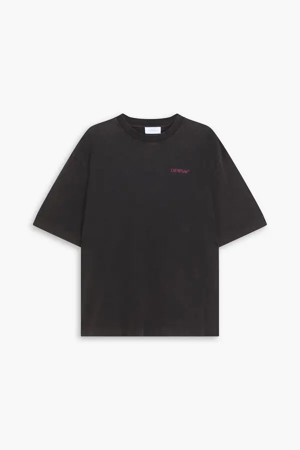 Off-White Printed Cottonjersey Tshirt - Black