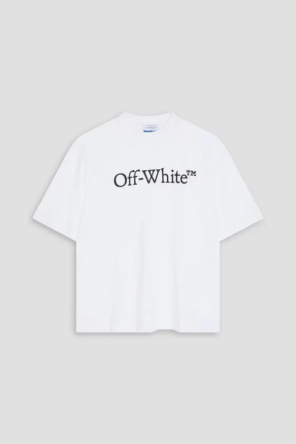 Off-White Printed Cottonjersey Tshirt - White