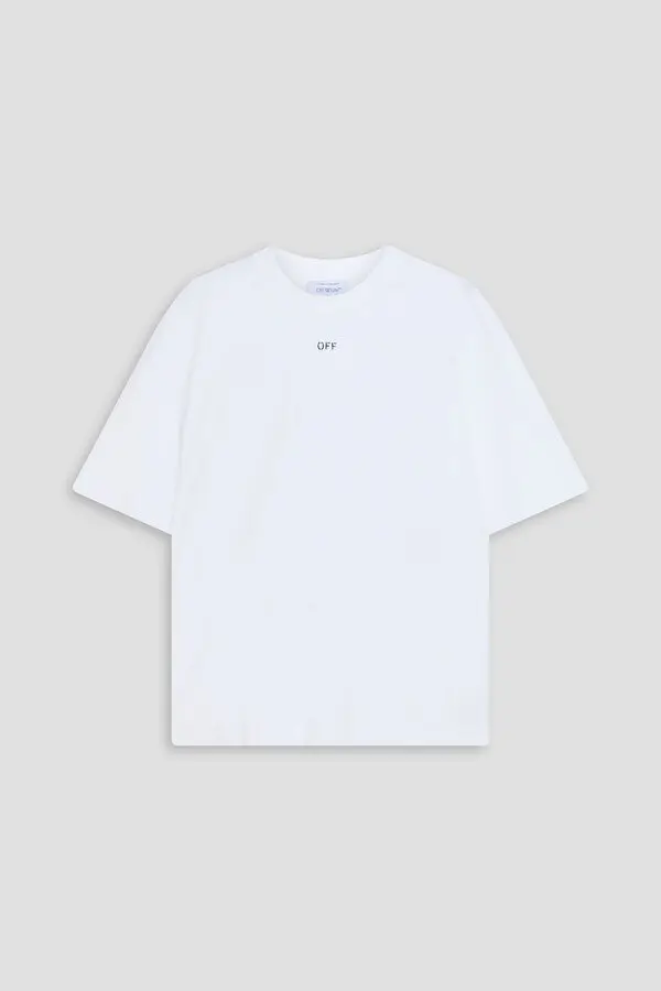 Off-White Printed Cottonjersey Tshirt - White