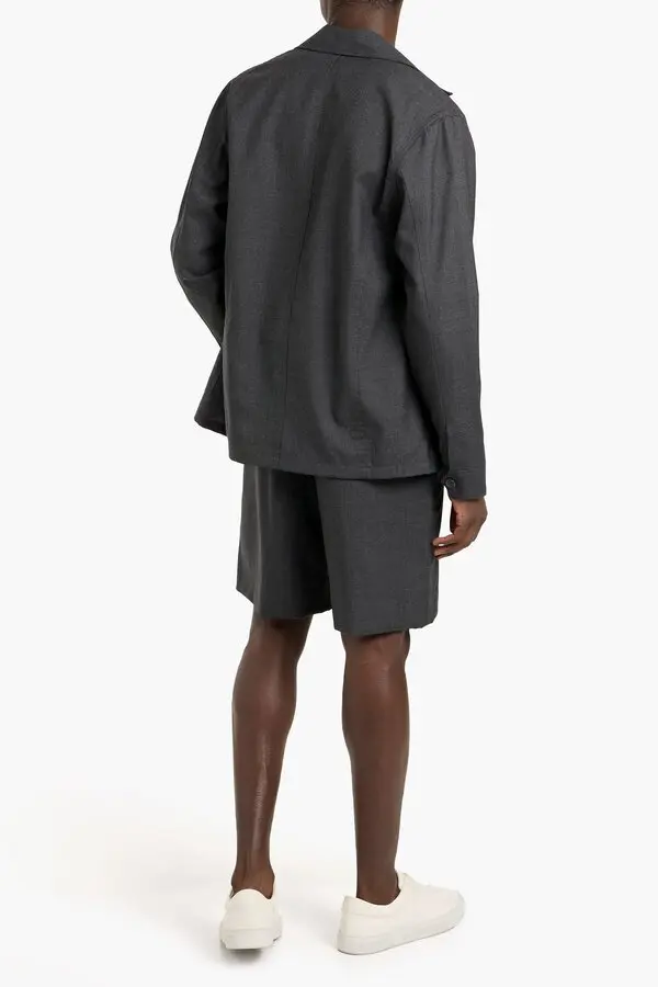 Officine Générale Simeon Wool Jacket - Anthracite