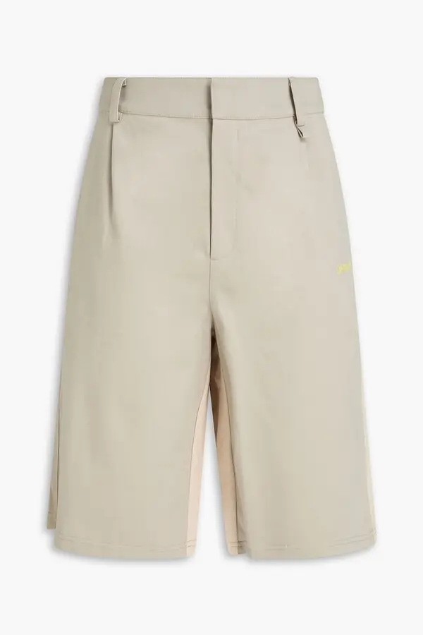 Off-White Printed Cotton-twill Shorts