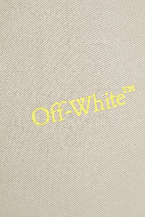 Off-White Printed Cotton-twill Shorts