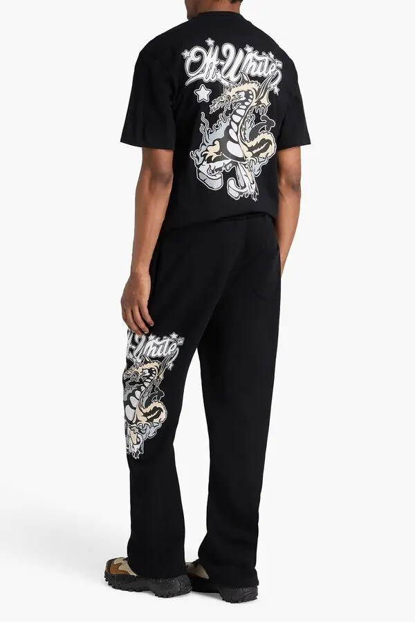 Off-White Printed French Cottonterry Sweatpants