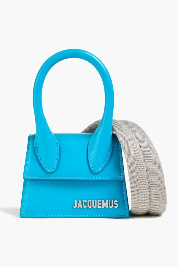 Jacquemus Le Chiquito Homme Leather Messenger Bag - Turquoise