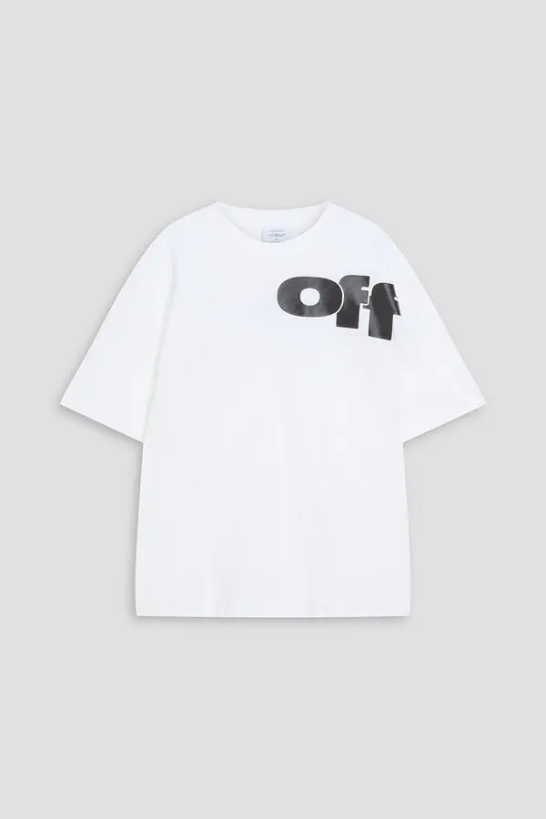 Off-White Printed Cottonjersey Tshirt - White