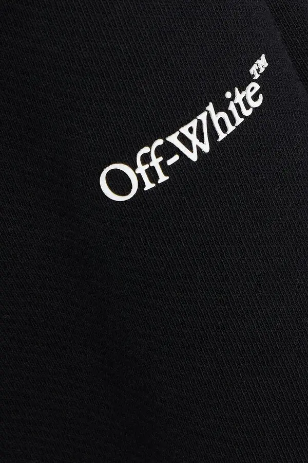 Off-White Printed French Cotton-terry Shorts