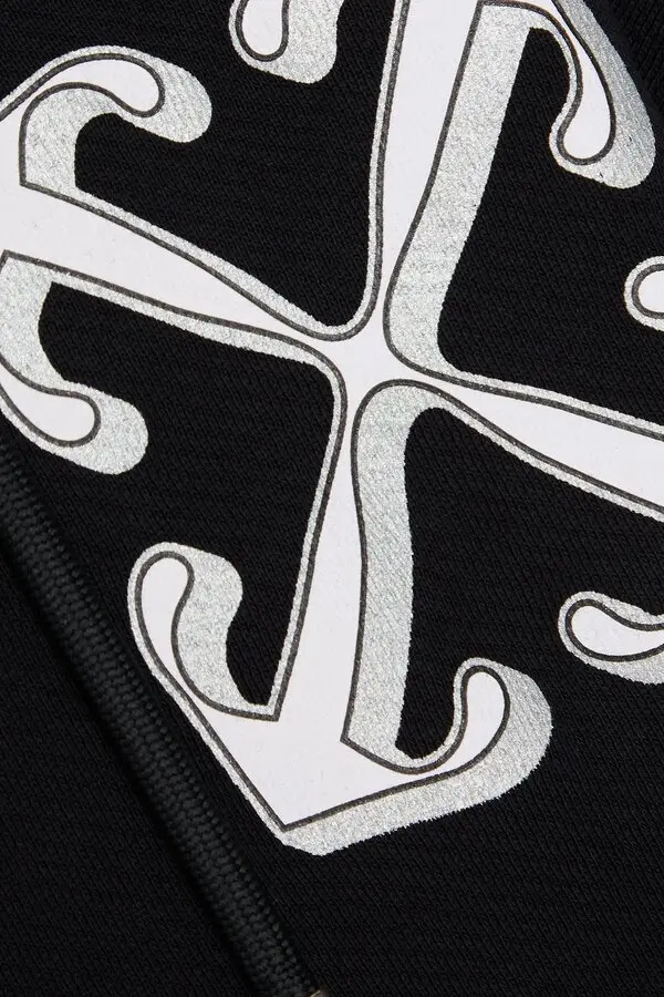 Off-White Printed French Cotton-terry Hoodie