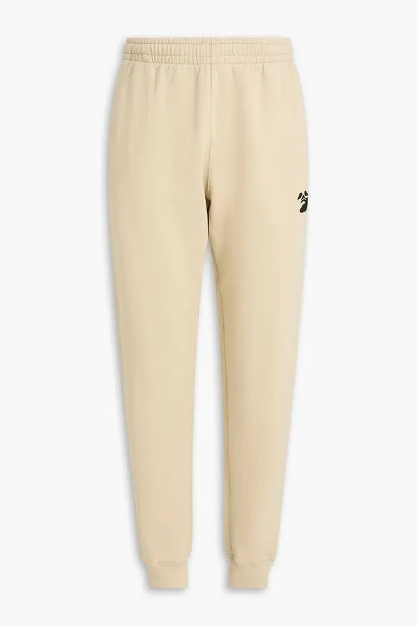 Off-White Embroidered Cottonjersey Sweatpants