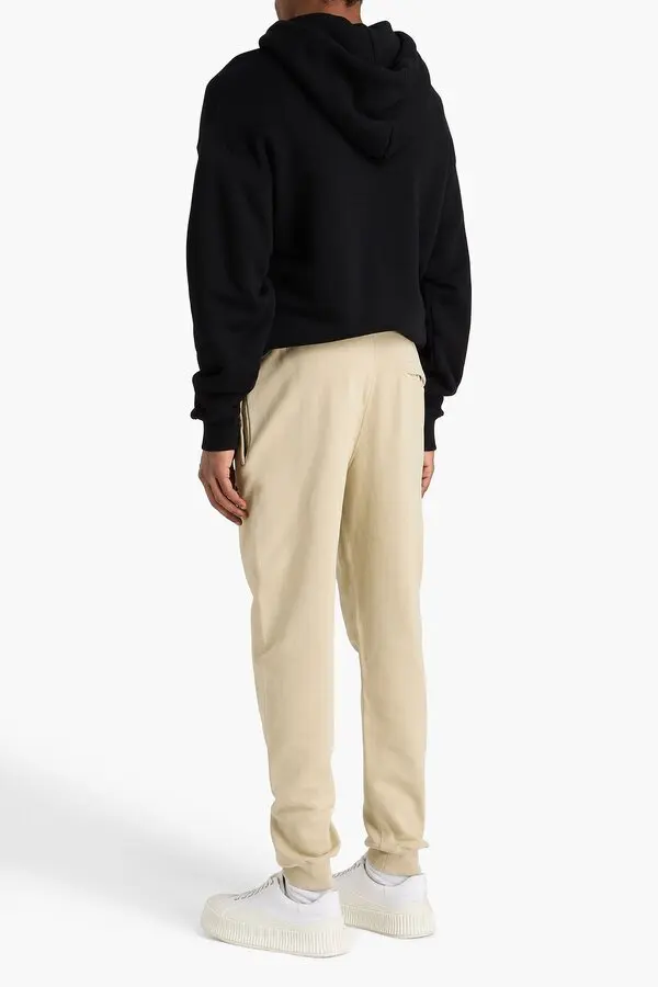 Off-White Embroidered Cottonjersey Sweatpants