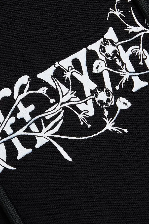 Off-White Printed French Cotton-terry Hoodie