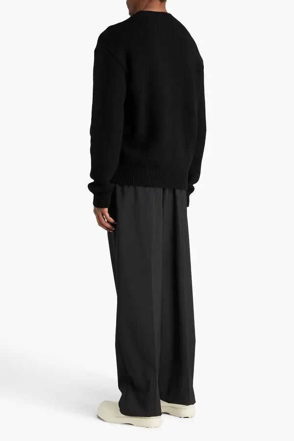 Off-White Intarsia Wool-blend Sweater