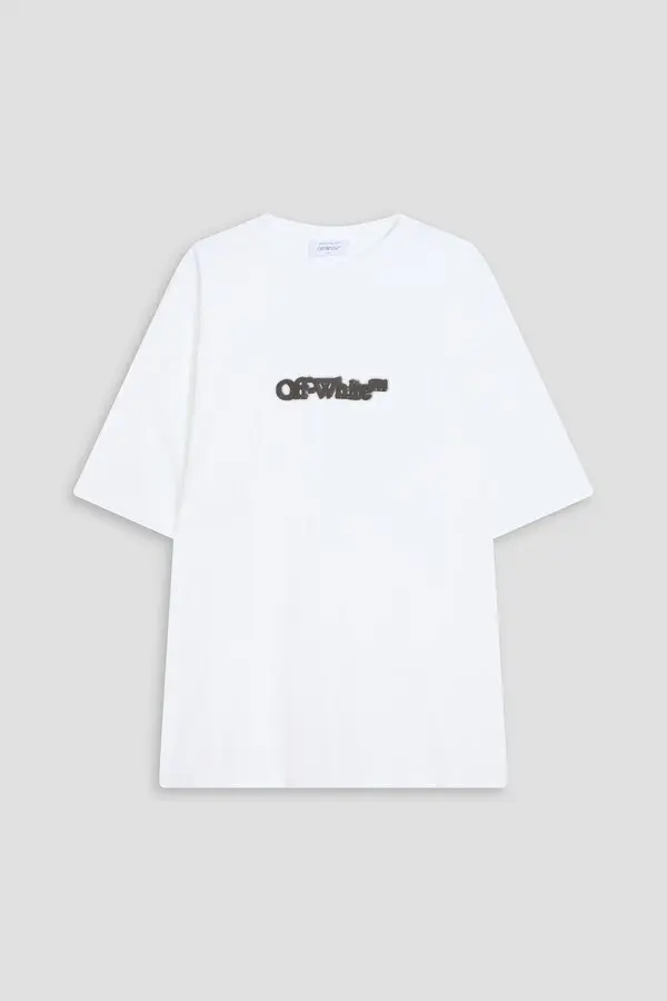 Off-White Printed Cottonjersey Tshirt - White