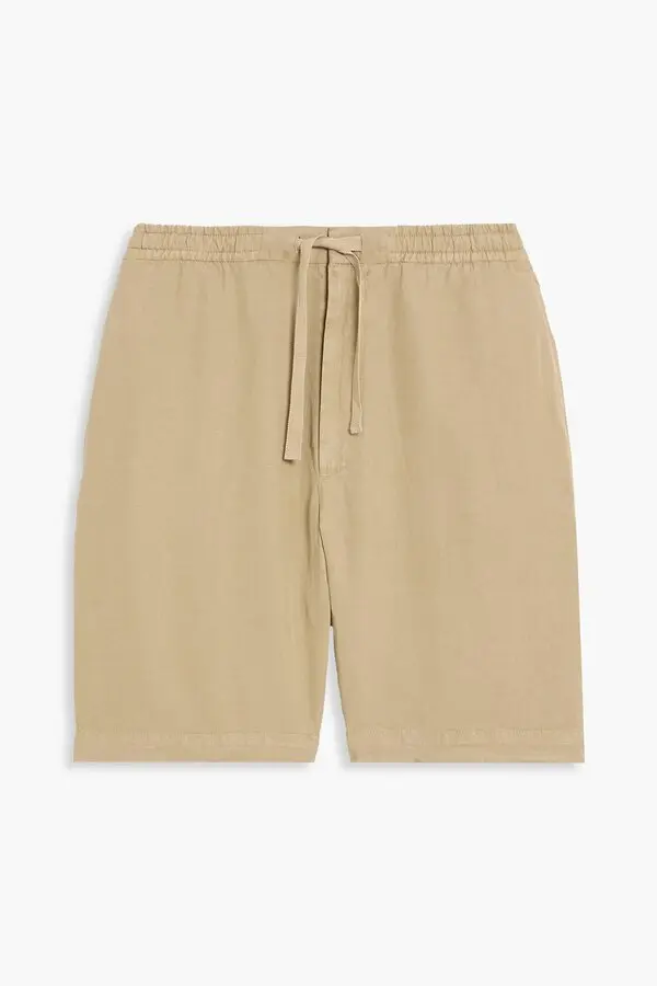 Officine Générale Lyocell, Linen, And Cotton Drawstring Shorts