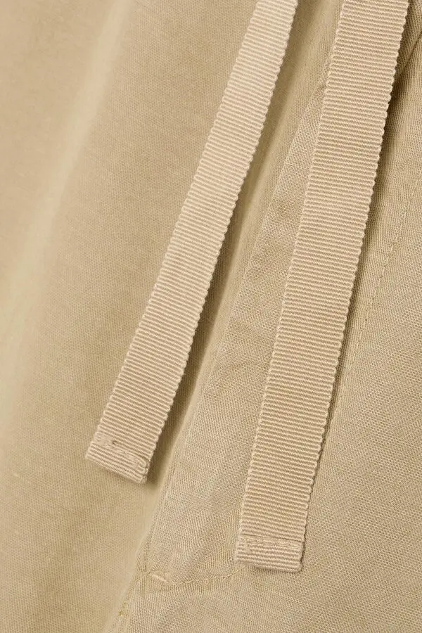 Officine Générale Lyocell, Linen, And Cotton Drawstring Shorts