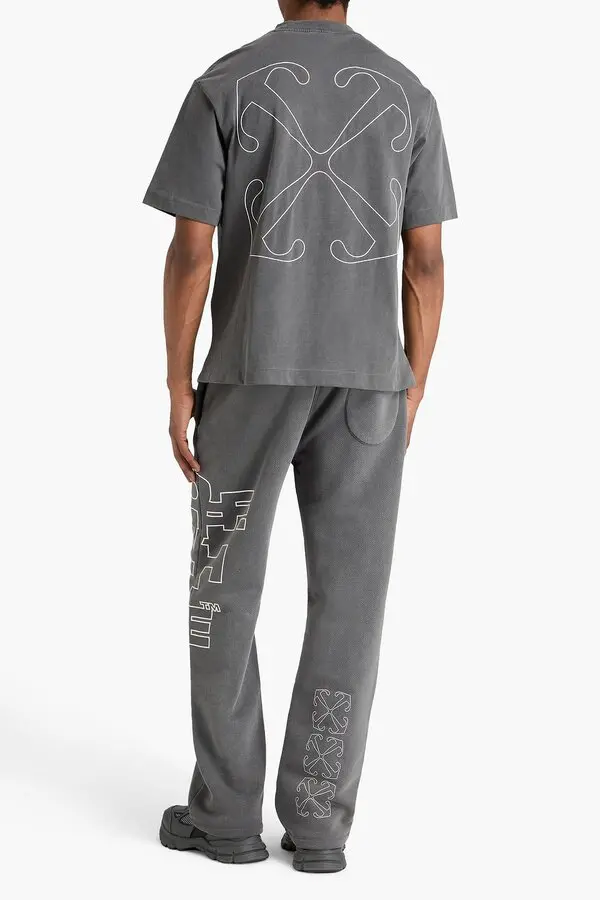 Off-White Printed French Cottonterry Sweatpants
