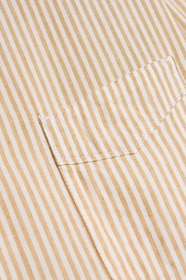 Officine Générale Striped Lyocell Oxford Shirt