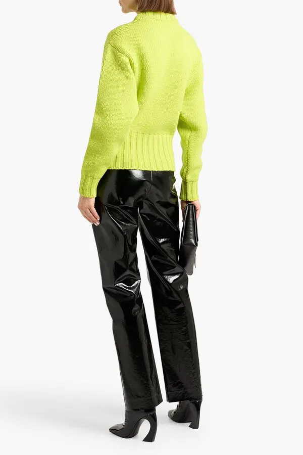 Alexander McQueen Wool-blend Sweater - Bright Green
