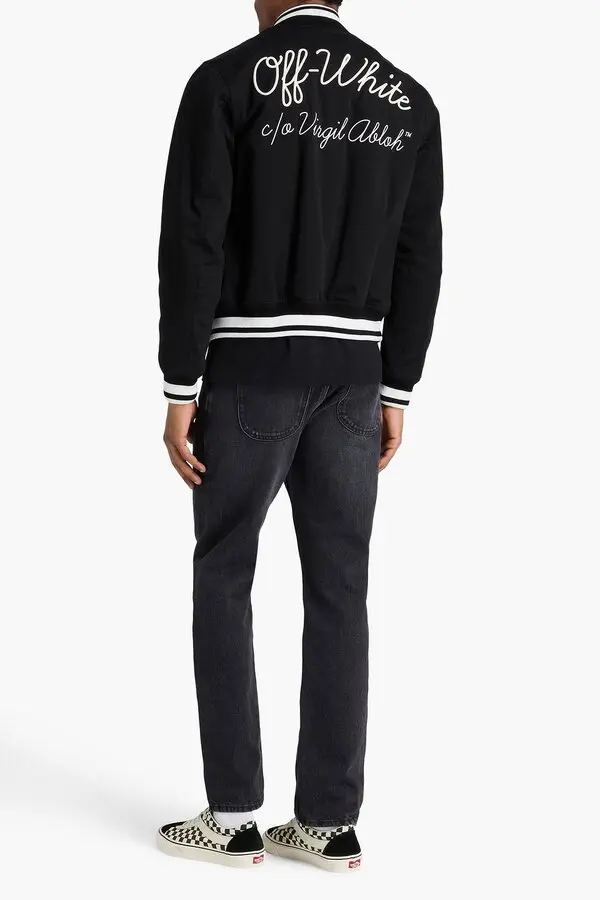 Off-White Cotton-twill Bomber Jacket