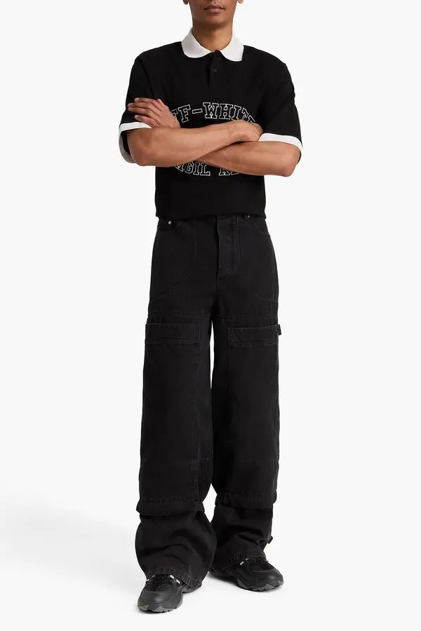 Off-White Cotton-canvas Cargo Trousers