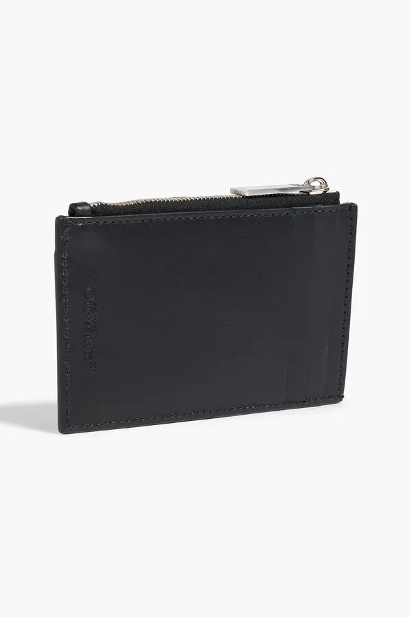 Off-White Printed Leather Cardholder