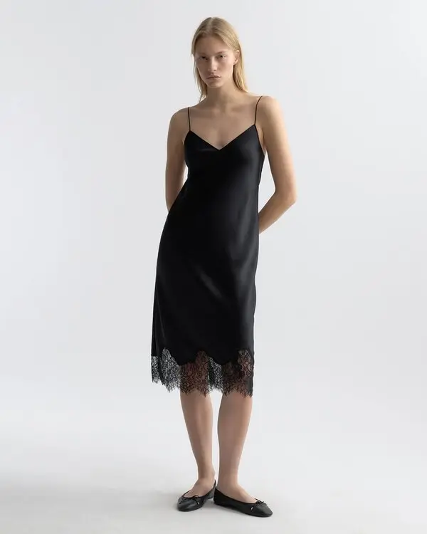 NILI LOTAN Seve Silk Lace Dress