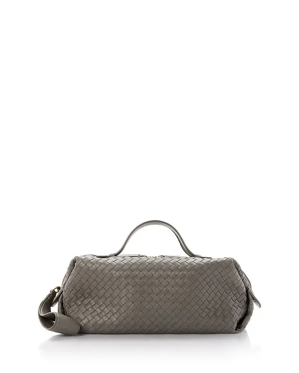 Bottega Veneta Gioco Intrecciato Woven Handbag - Basalt/muse Brass