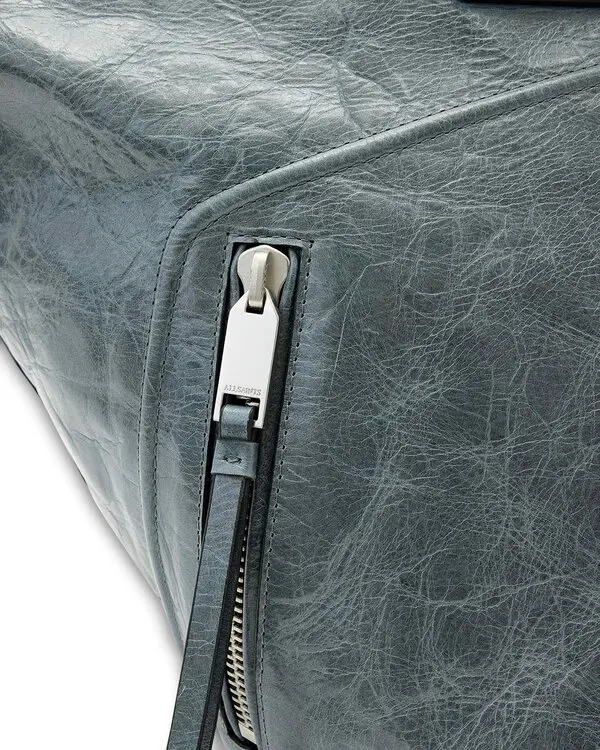 ALLSAINTS Jean Rey Large Leather Tote Bag - Cement Blue