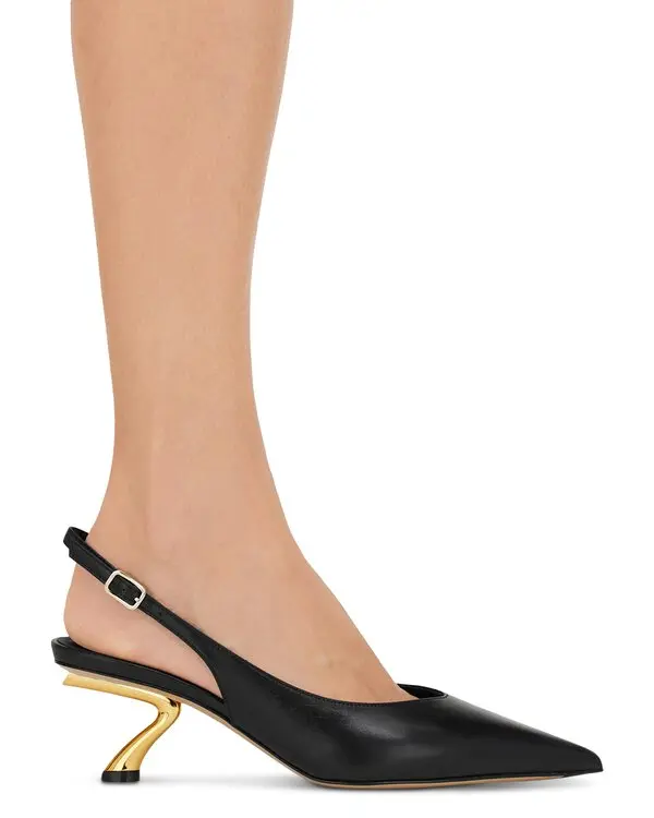 FERRAGAMO Cleya 55 Pointed Pumps - Black