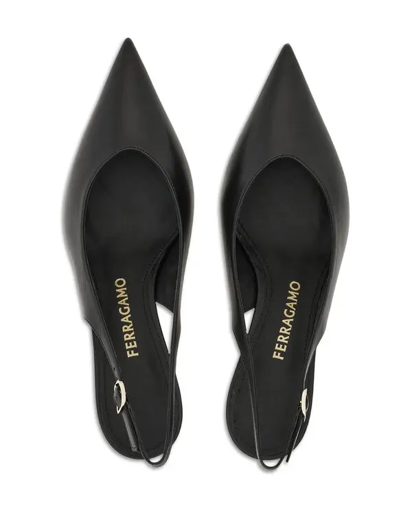 FERRAGAMO Cleya 55 Pointed Pumps - Black