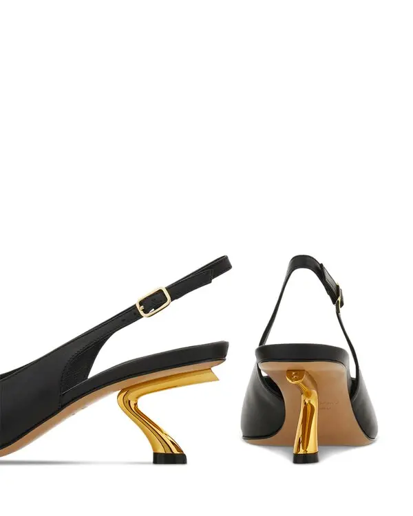 FERRAGAMO Cleya 55 Pointed Pumps - Black
