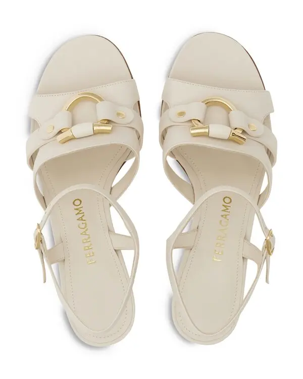 FERRAGAMO Lumya 55 Sandals - Mascarpone