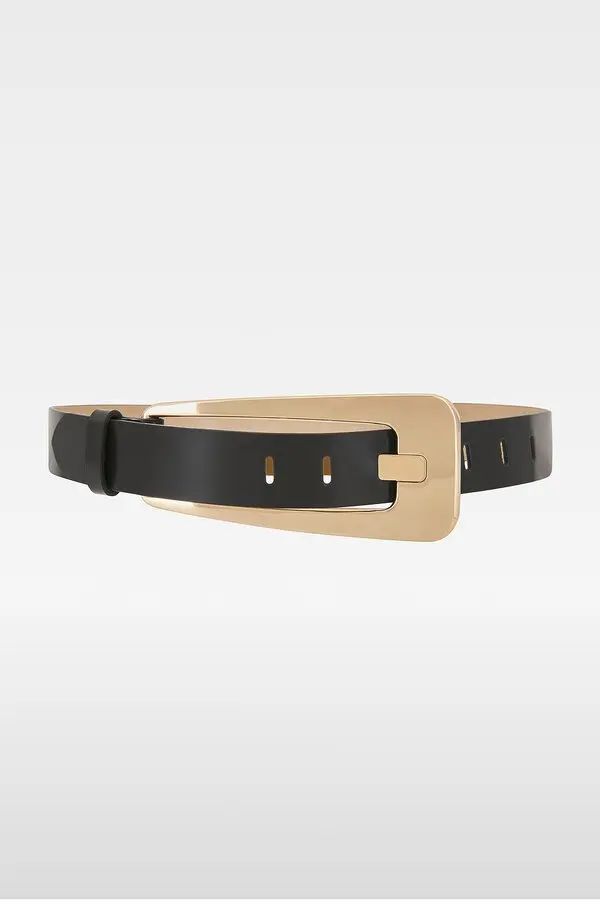Revolve Grande Buckle Belt - Black