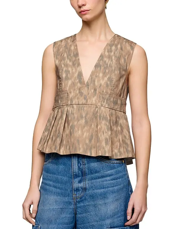 GANNI Printed Top