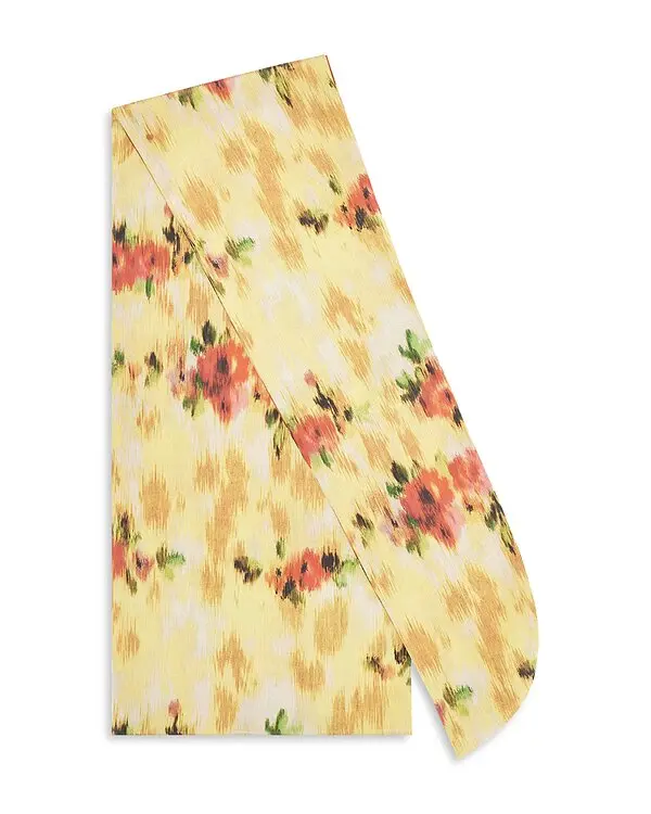 GANNI Abstract Floral Print Wrap Scarf - Aurora