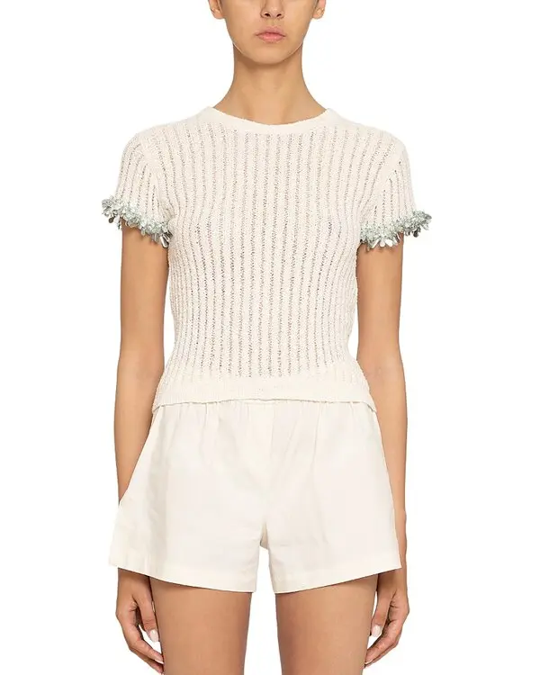 DES_PHEMMES Embellished Sweater Top